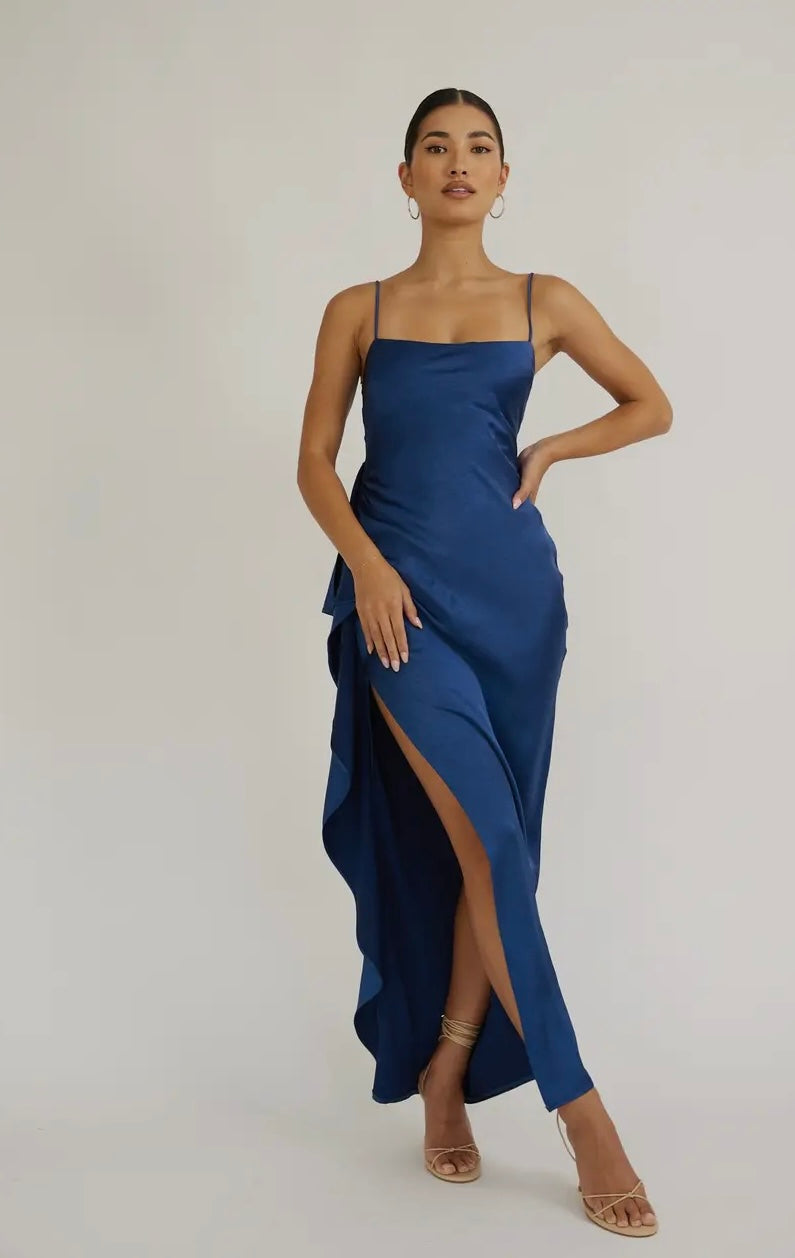 Navy Elegance Dress – Blush