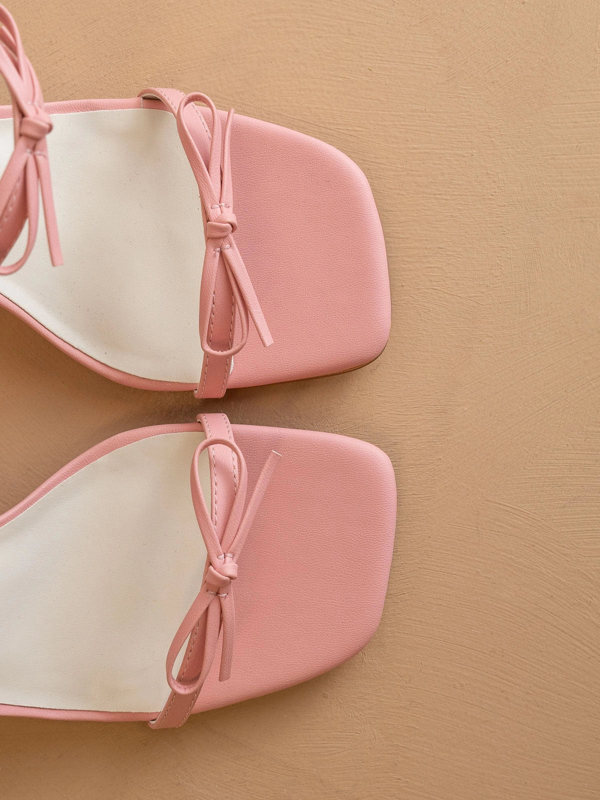 The Wendy | Pink Double Strap Bow Heels – Blush
